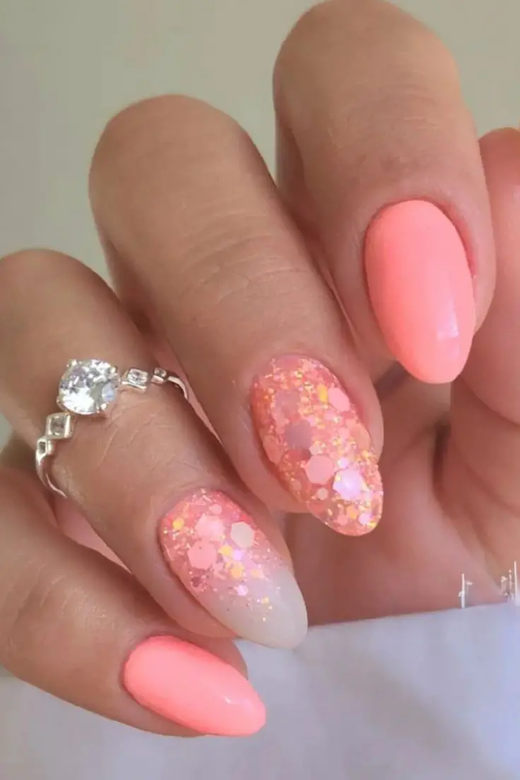20 Summer Coral Nails Ideas 2024: Designs, Art, Glitter & Colors