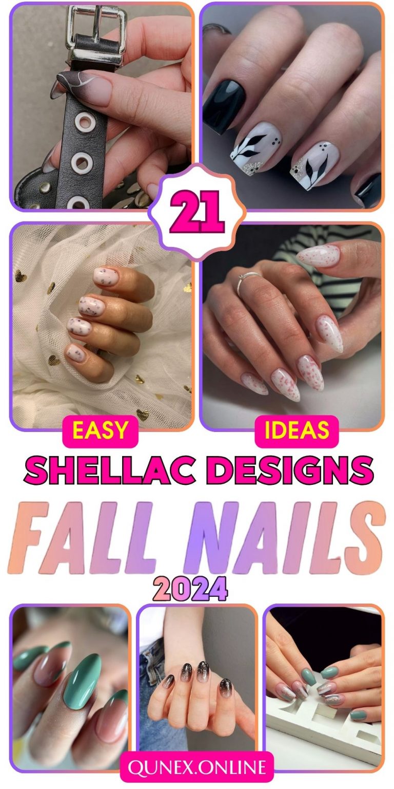 20 Stunning Fall Shellac Nails Ideas for 2024: Colors, Designs, and ...