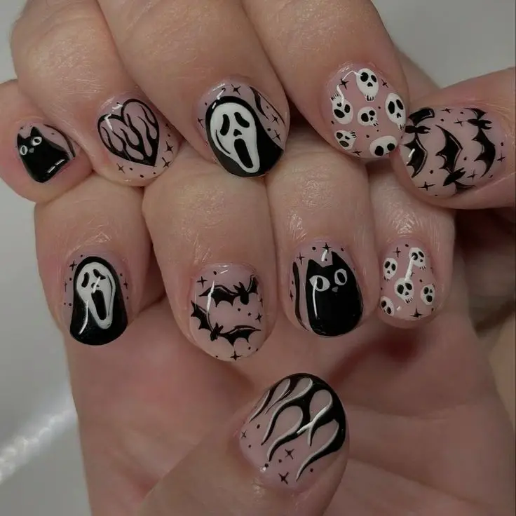 20 Halloween Short Nails Ideas for 2024: Cute, Easy, and Spooky Designs ...