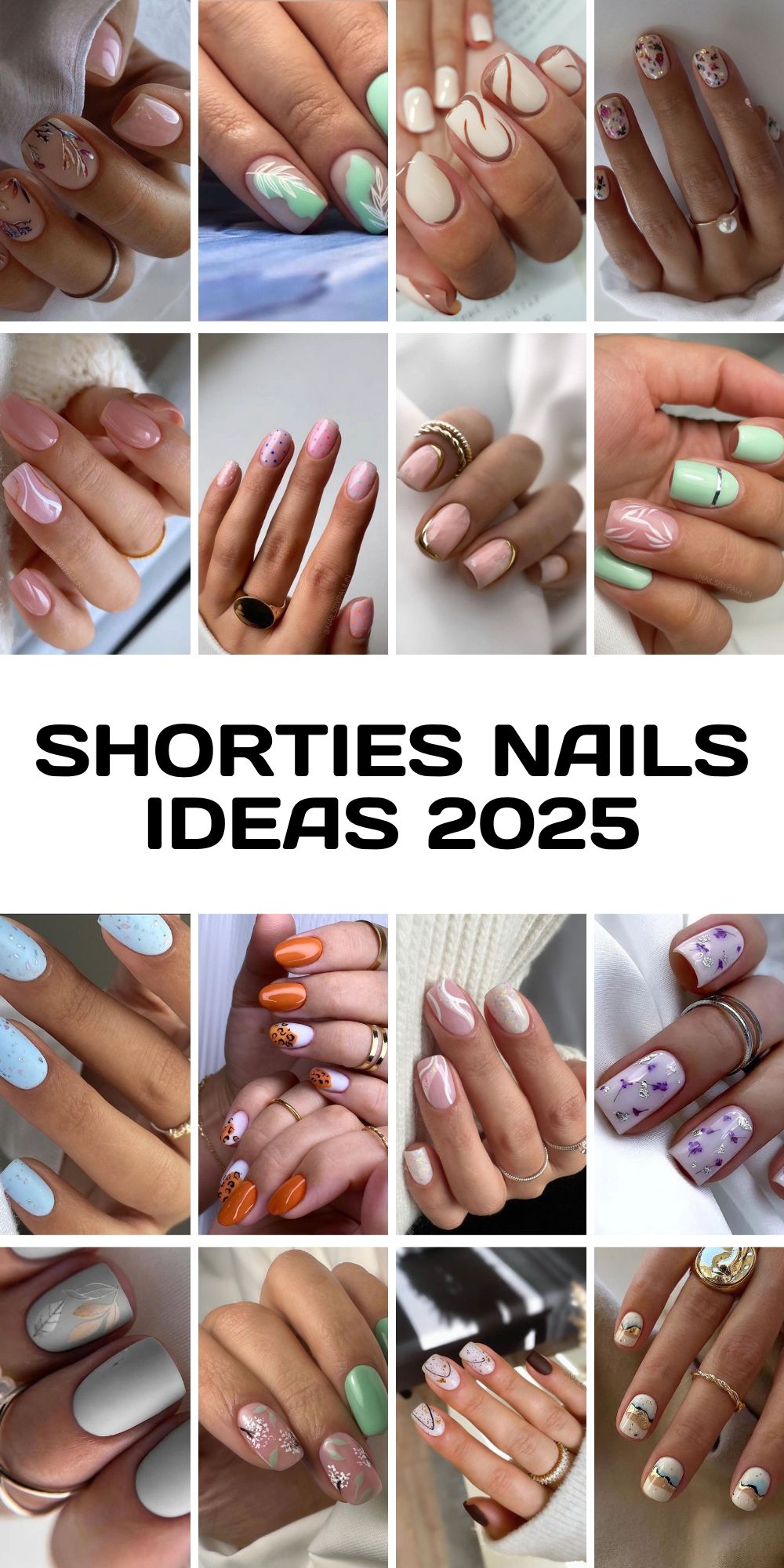21 Shorties Nails Ideas 2024: Square, Acrylic, Baddie Designs & Summer ...