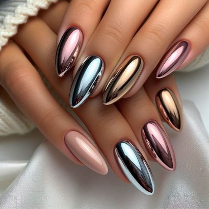 20 Stunning Chrome Nails Ideas 2025 for Fall, Summer & Acrylic Designs