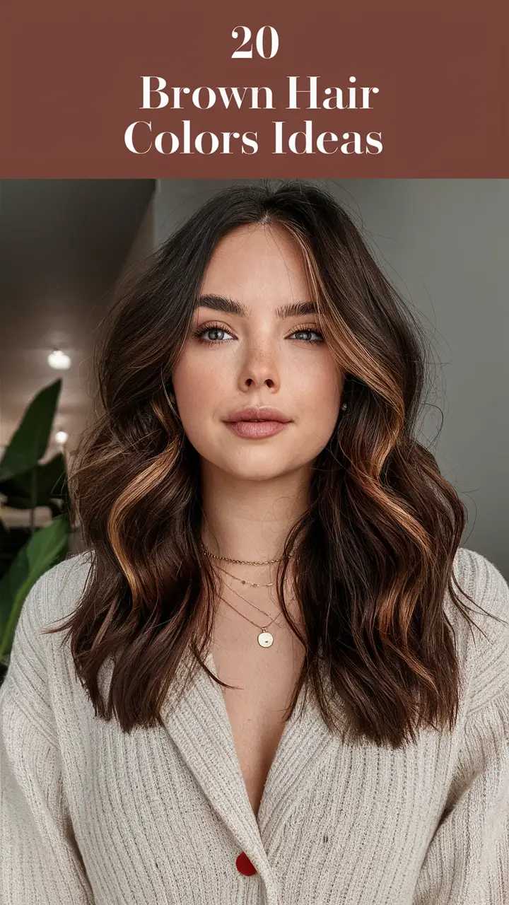 20 Brown Hair Color Ideas 2025 – Chocolate, Highlights, Light Shades ...