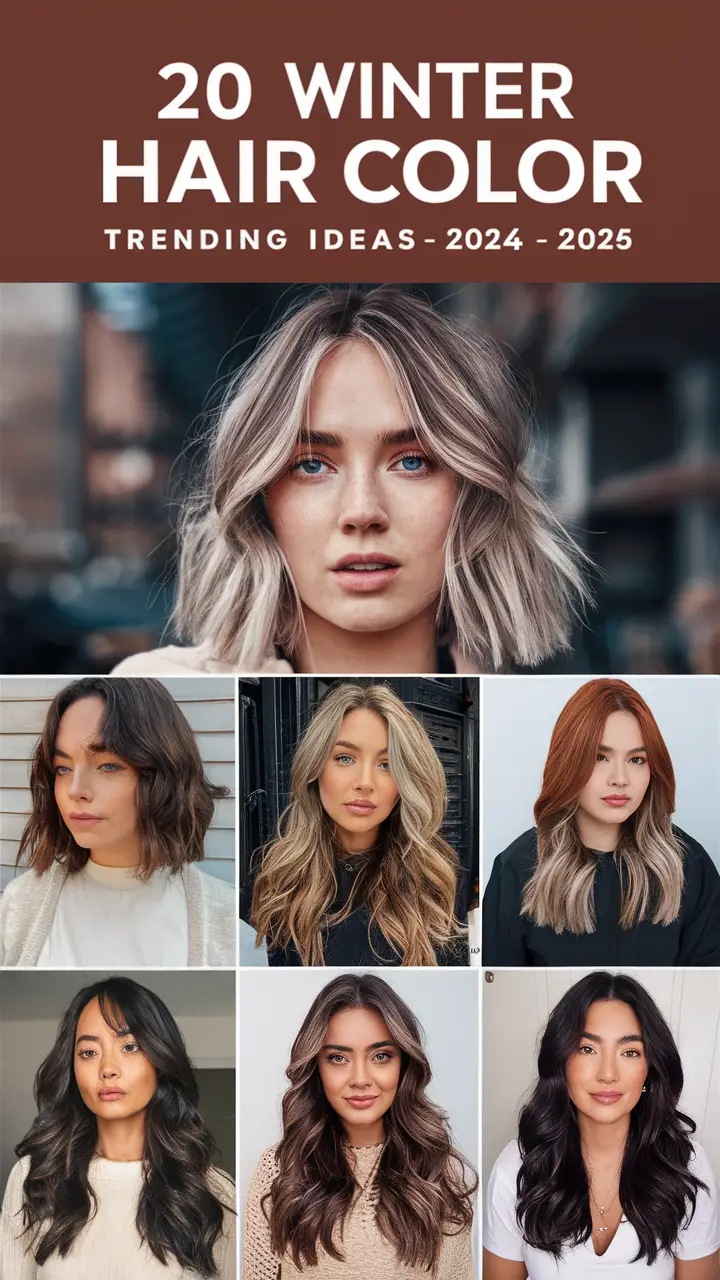 20 Trending Winter Hair Color Ideas 2024-2025: Brunette, Blonde & Bold ...