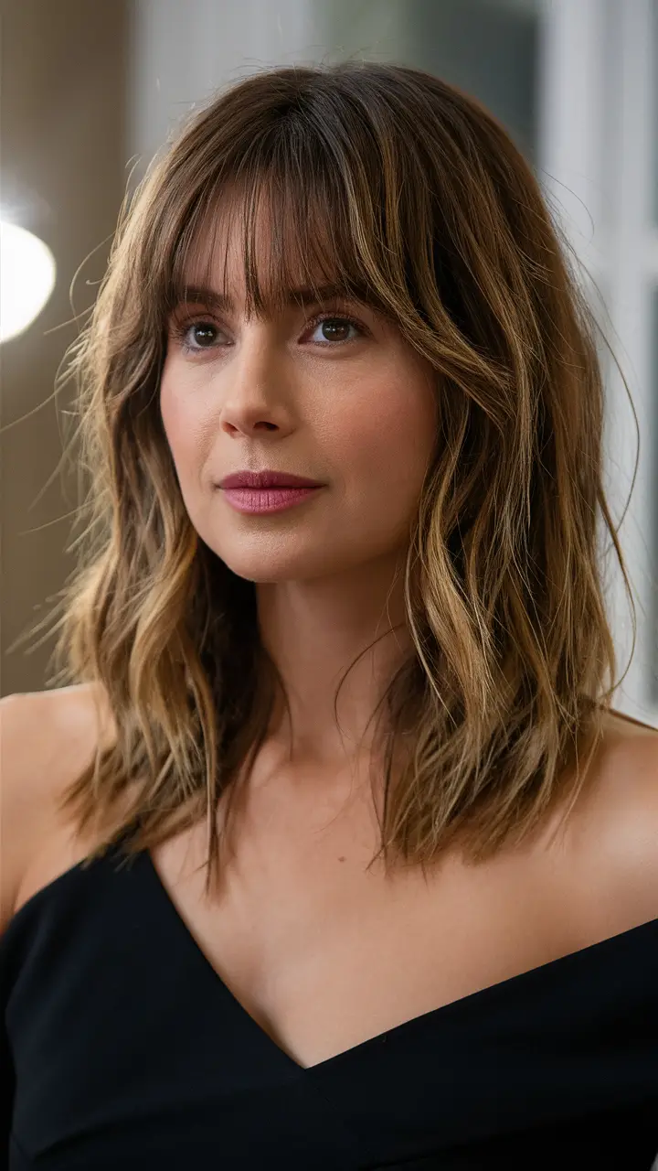 20 Medium Length Haircut Ideas with Layers, Bangs, and Styles for Every ...