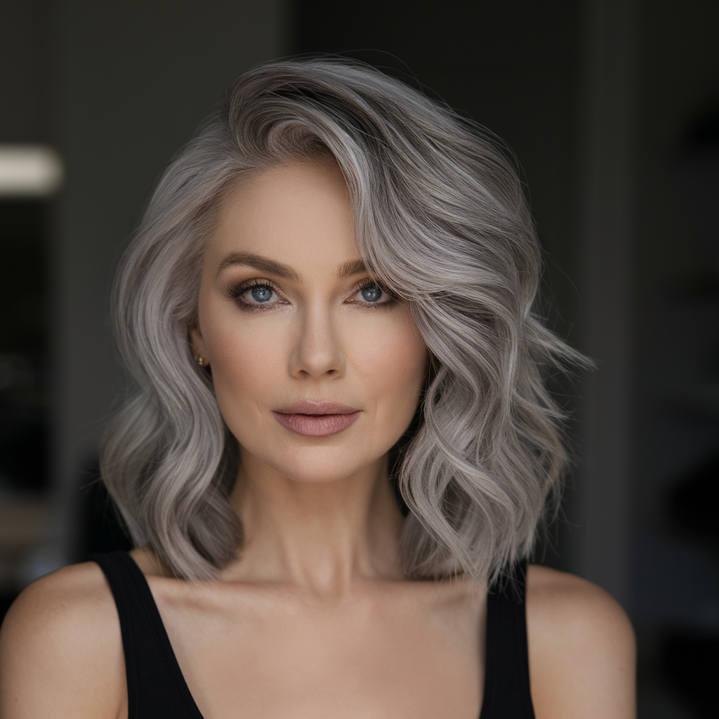 20 Best Hair Color Ideas for Graying Hair: Highlights, Brunettes, Low ...