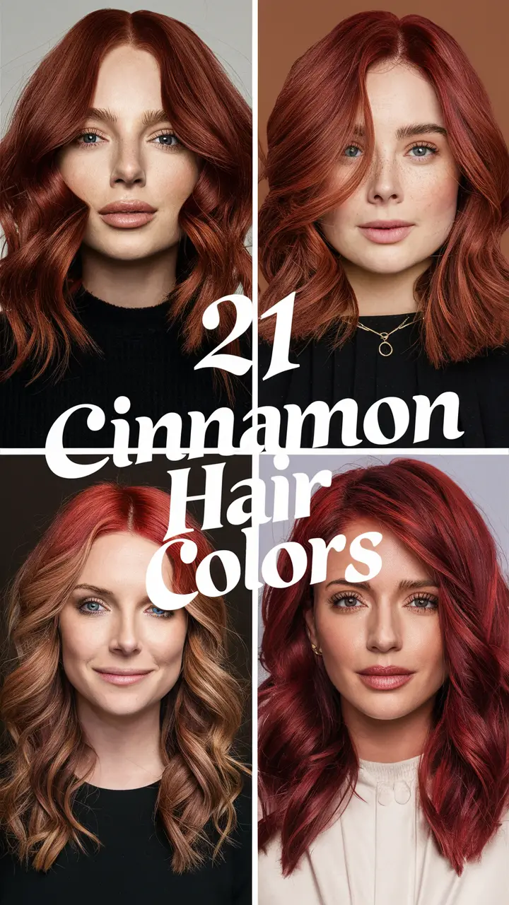 21 Cinnamon Hair Color Ideas for 2025: Highlights, Balayage & Shades ...