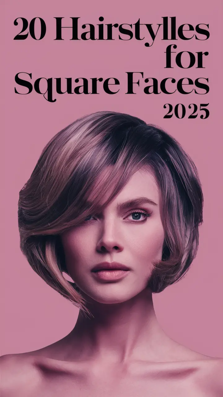 Top 20 Hairstyle Ideas for Square Faces in 2025 – Best Bangs, Short ...