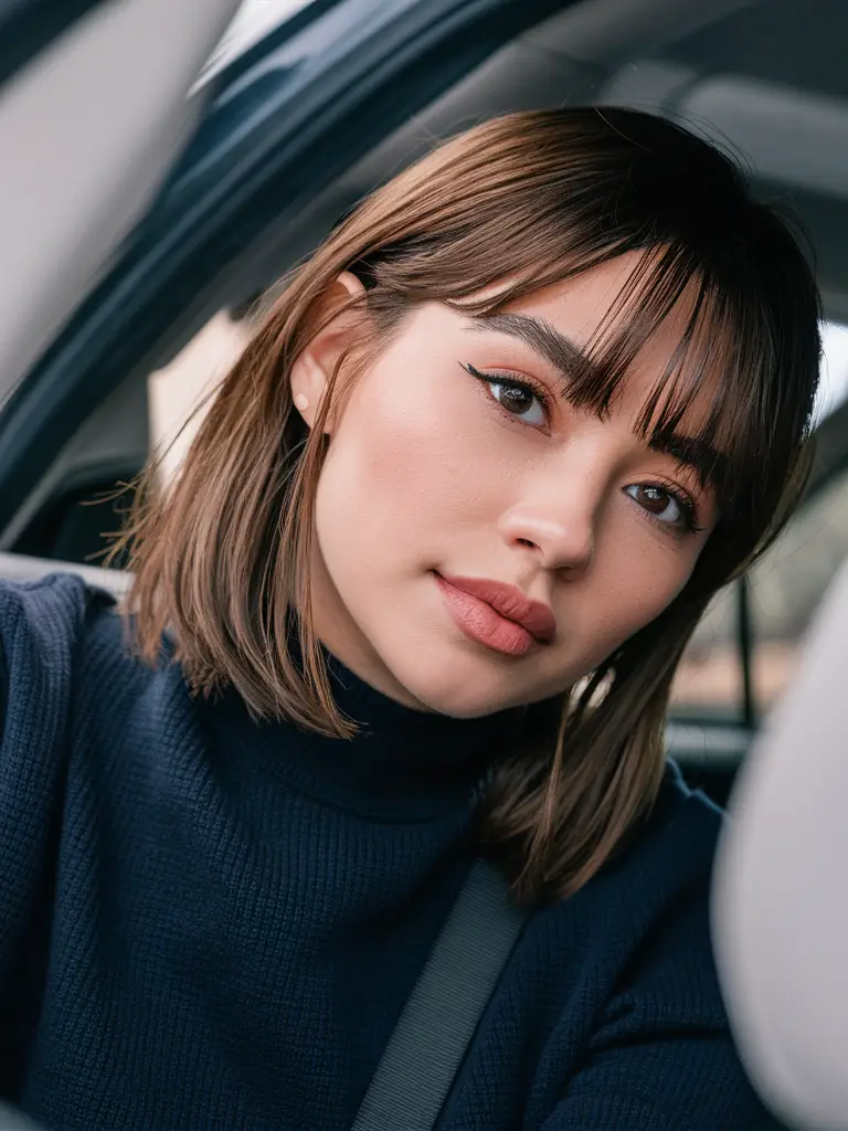 20 Best Wispy Bangs Hairstyles for Round Faces in 2025: Long, Layers, Medium Hair & More