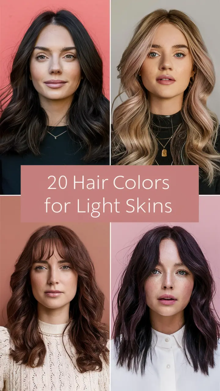 20 Hair Color Ideas for Light Skin: Best Shades, Trends & Tips for a ...
