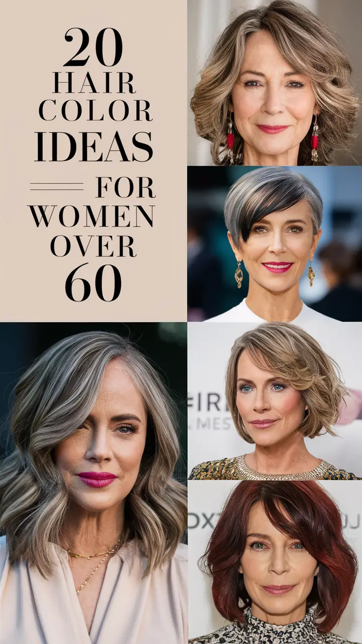 20 Stunning Hair Color Ideas for Women Over 60 in 2025: Highlights ...