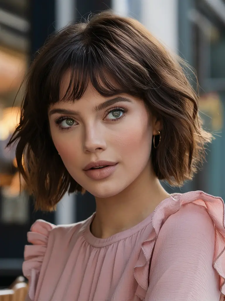 Top 20 French Bob with Bangs Ideas for Round Faces, Fine Hair, Curly Styles
