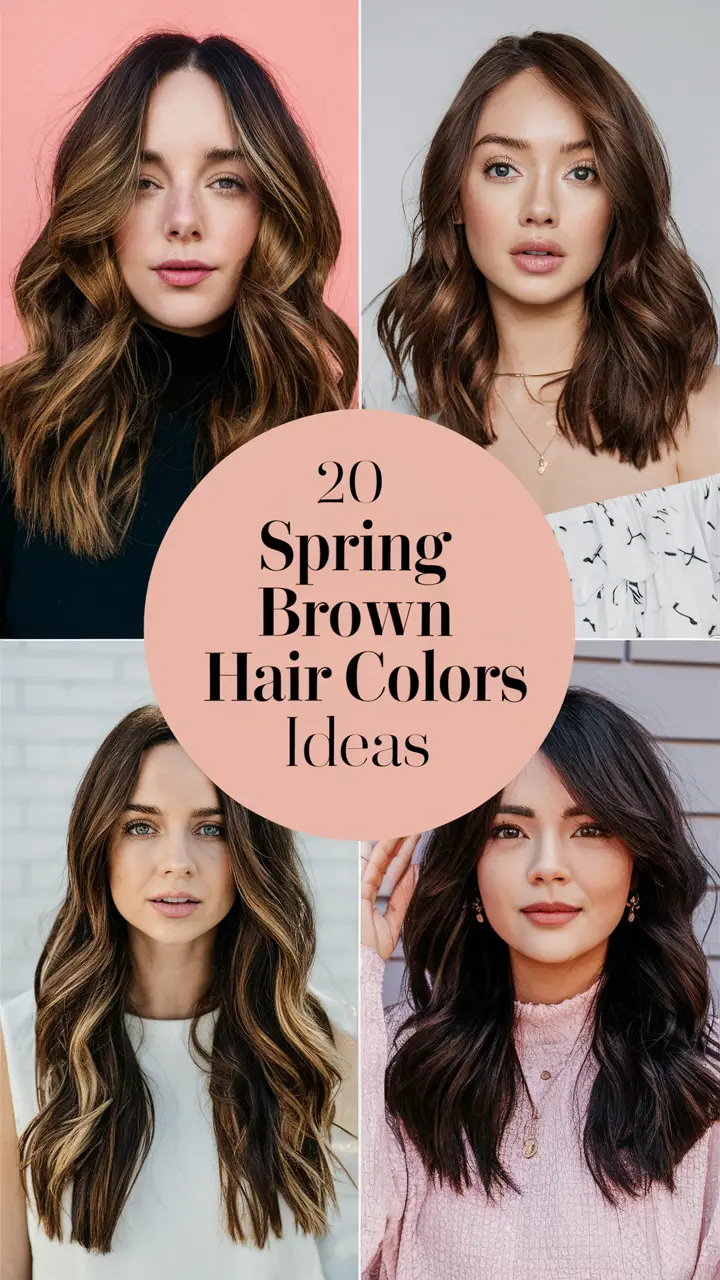 20 Stunning Spring Brown Hair Color Ideas: Balayage, Highlights, and ...