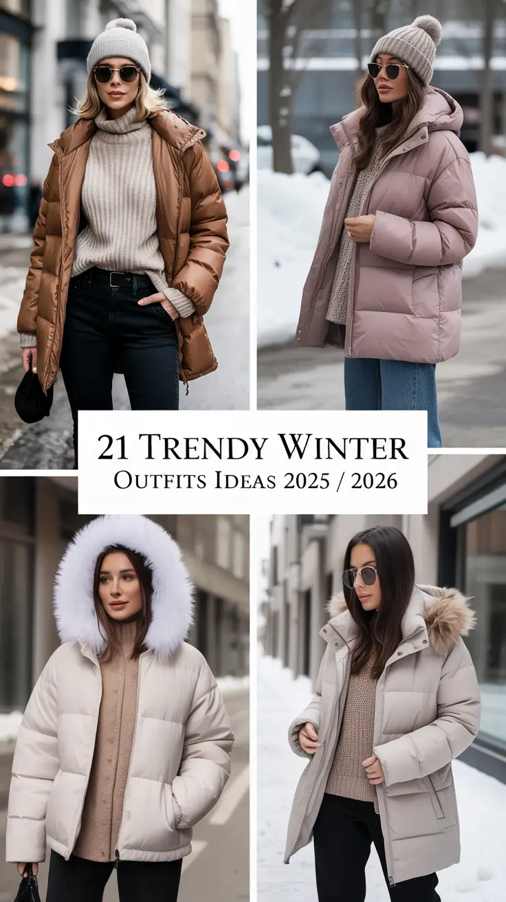 Trendy Winter Outfits Ideas 2025 / 2026 for Women: Inspo for All Styles ...