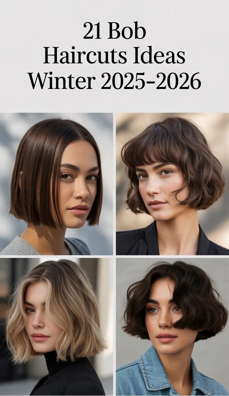 Bob Haircuts Winter 2025 - Trendy, Cozy, Wearable Cuts
