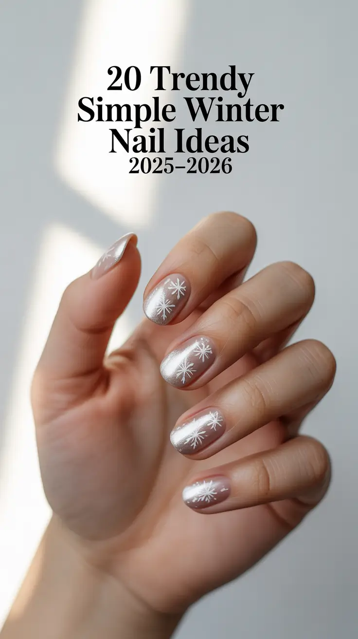 Trendy Simple Winter Nail Ideas 2025–2026 – Cute Short, Acrylic, and ...