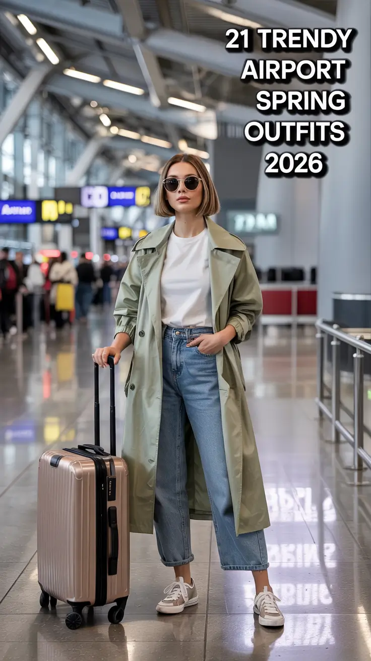 Trendy Airport Spring Outfits 2026: Chic, Comfy & Travel-Ready Looks