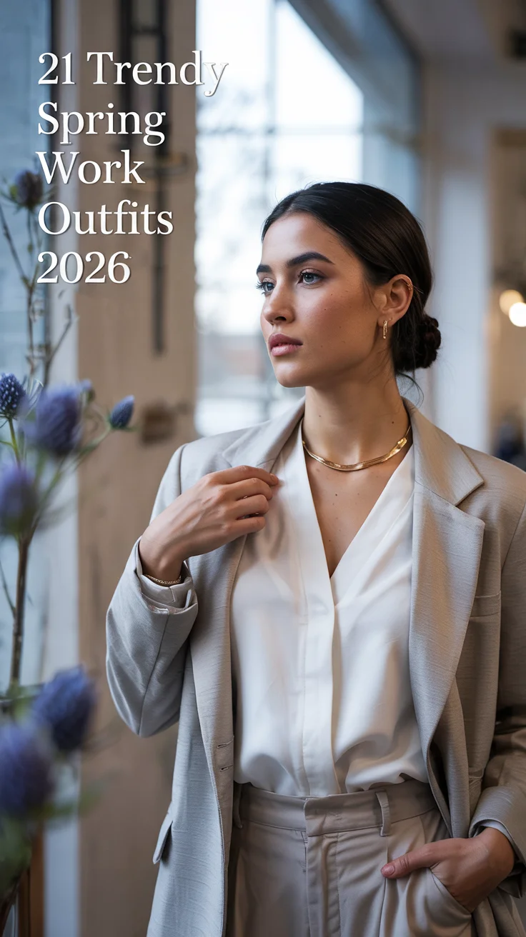 Trendy Spring Work Outfits 2026 - Spring Work Outfits Business Casual ...