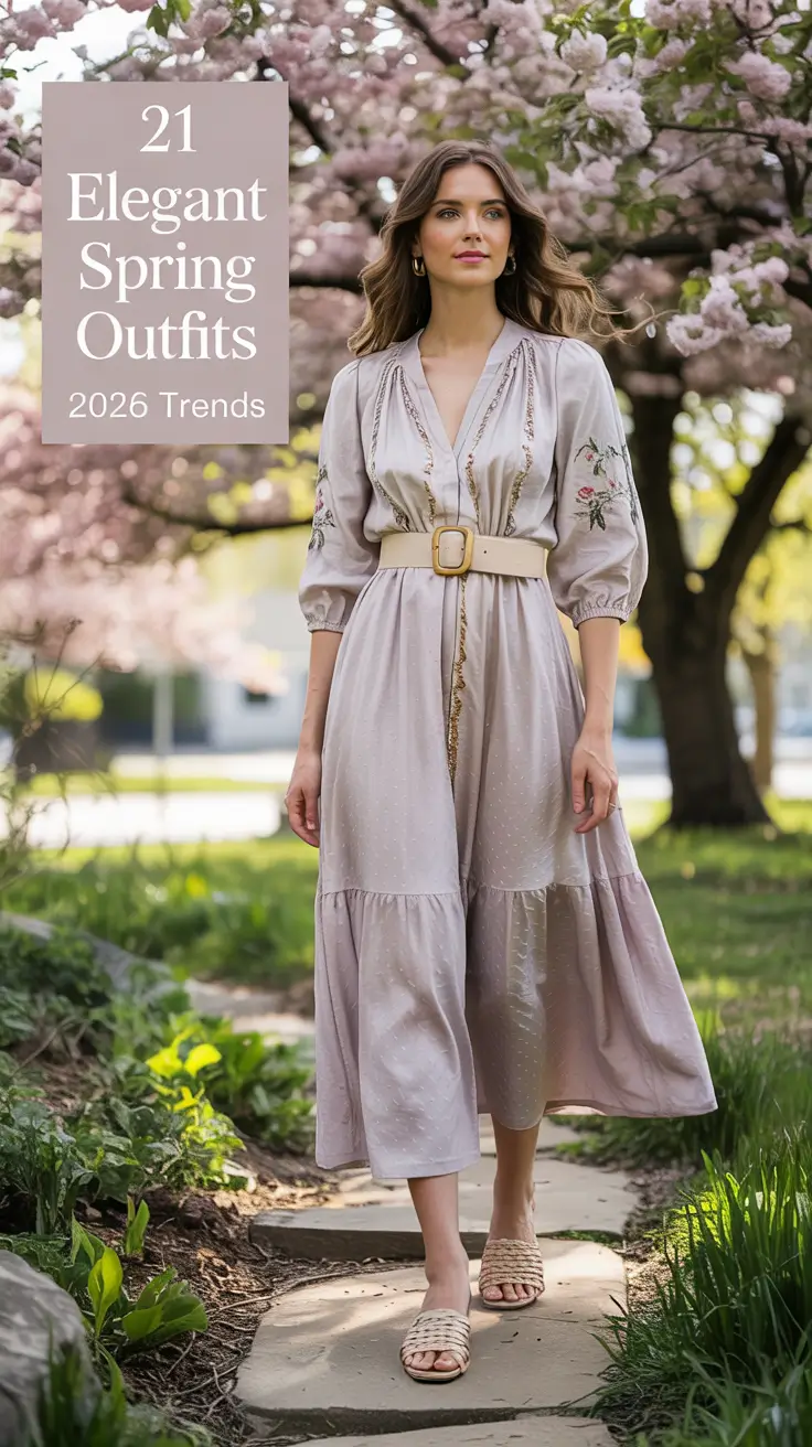 Elegant Spring Outfits 2026 Trends - Spring Outfits Aesthetic Inspo