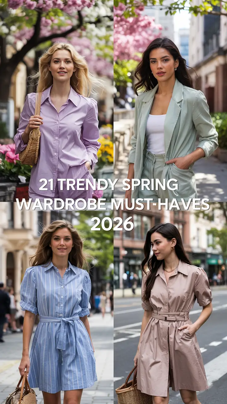 Trendy Spring Wardrobe Must-Haves 2026 - Spring Capsule Wardrobe Essentials